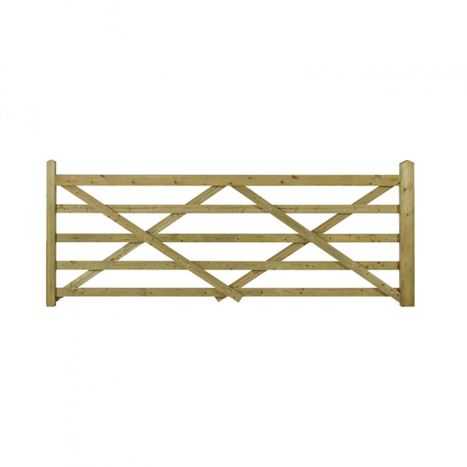 Cleft Chestnut 5 Bar Gate - Chestnut Gates | FSF Fencing Supplies