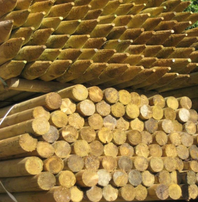 Full Round Machined Posts | Timber Posts | Fencing | Ashford Kent