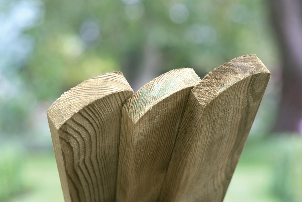 Round Top Picket Pales | Timber Posts | Timber Fencing | Ashford Kent