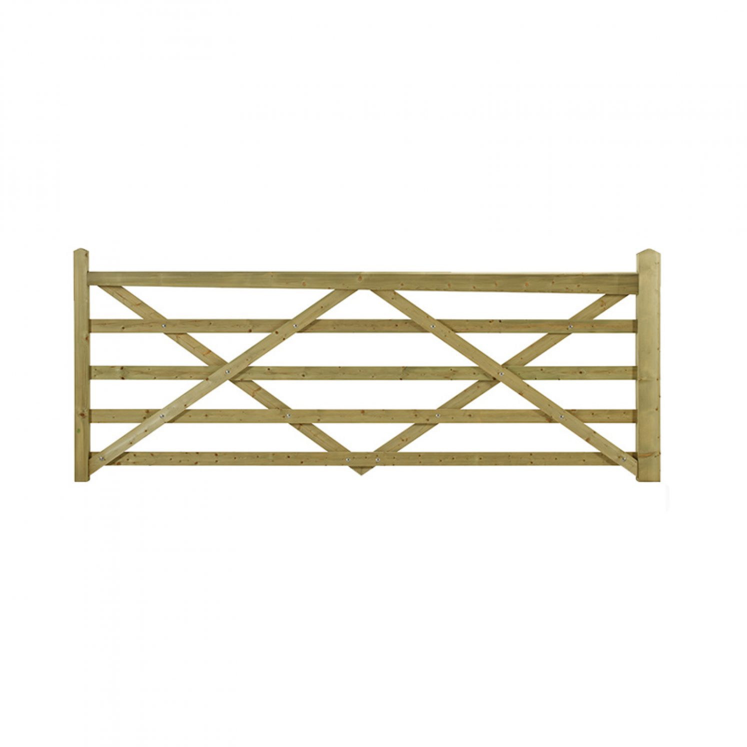Cleft Chestnut 5 Bar Gate - Chestnut Gates | FSF Fencing Supplies