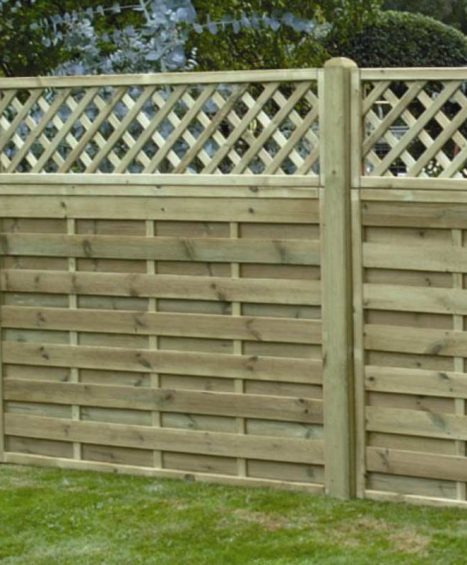 Panel & Lattice Fencing | Buy Timber Fenching at Four Seasons Fencing ...