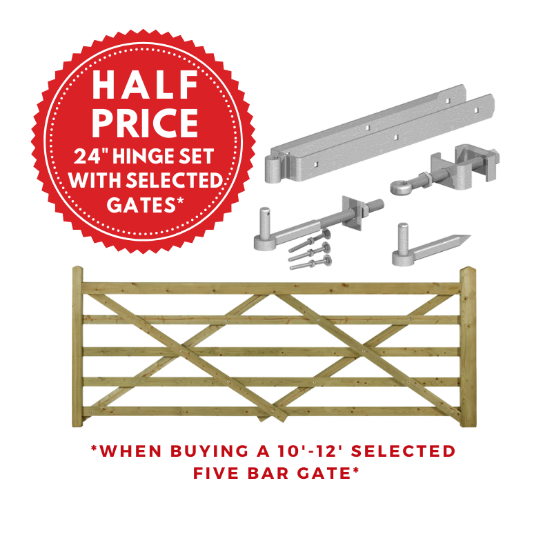 24 Adjustable Hinge Set - FSF Fencing Supplies Shop